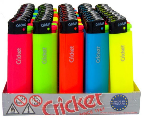 Cricket Original Fluo zapalovače 50ks - Etabak.com