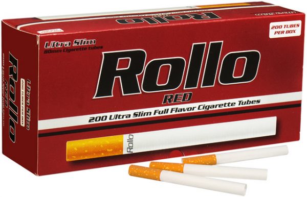 Rollo Red Slim 200ks cigaretové dutinky - Etabak.com