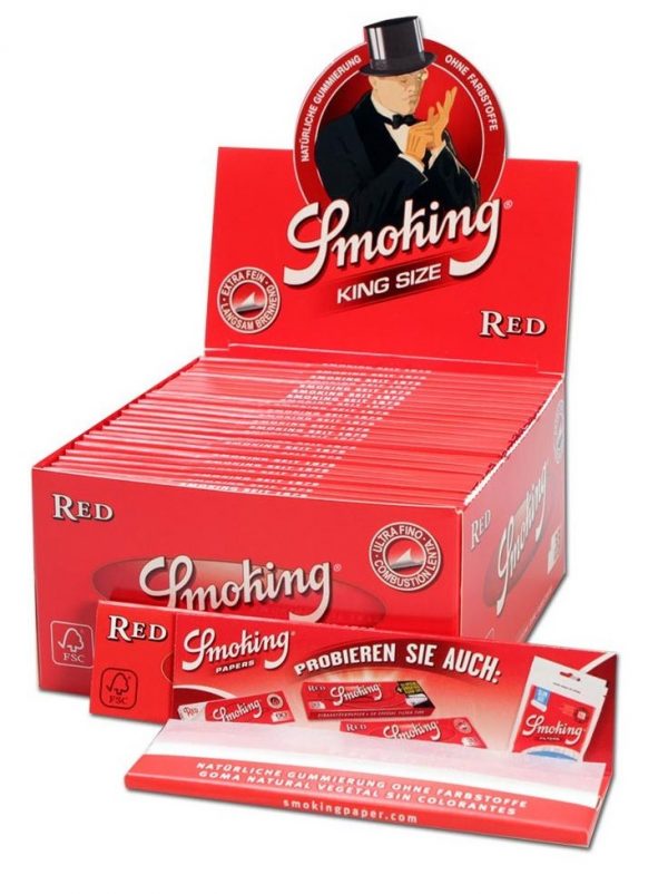 Smoking Red KS box cigaretové papírky - Etabak.com