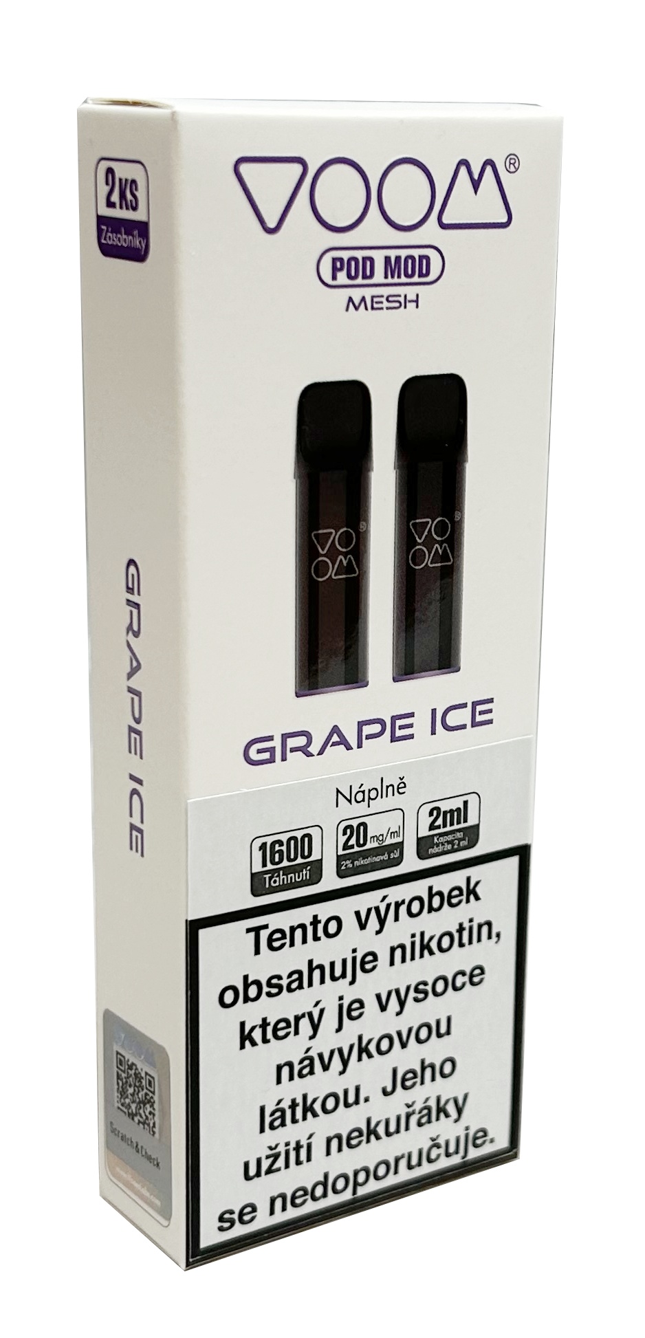 Voom Pod Mod 2x náplň Grape Ice 20mg - Etabak.com