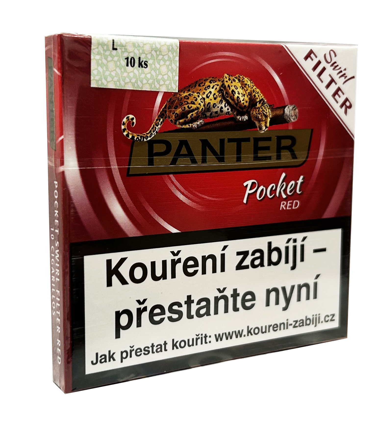 Panter Swirl Red Filter 10ks - Etabak.com